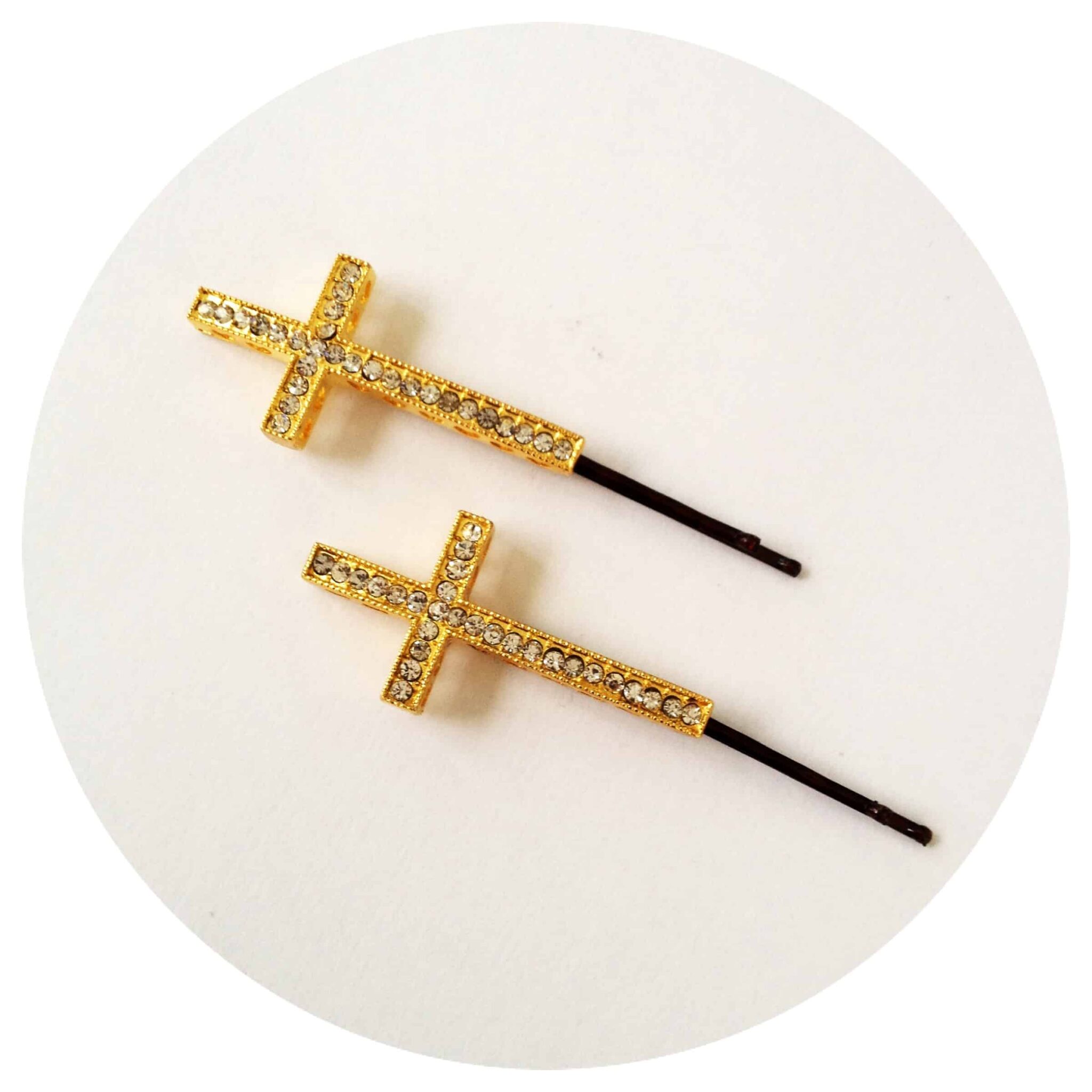 Cross Embellished Hairpin - YesMissy