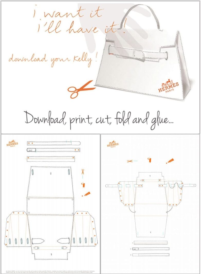 DIY Hermès Kelly Bag - Origami Paper Craft - YesMissy