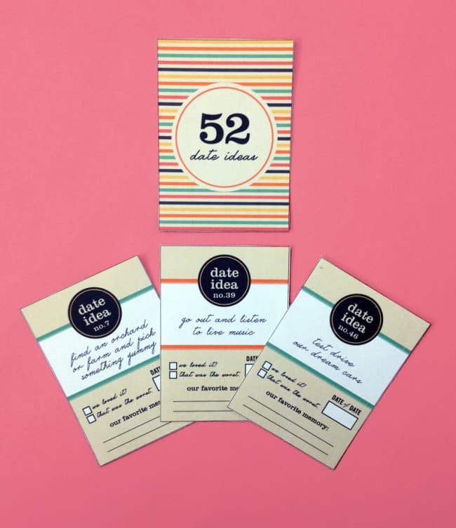 Date Ideas Card Deck with 52 Fun Activities - YesMissy