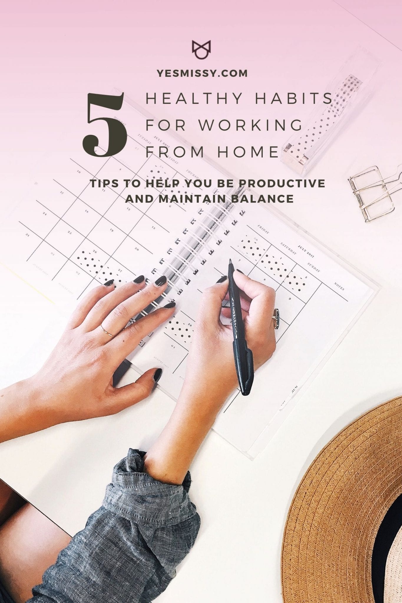 5 Tips for Working from Home - YesMissy