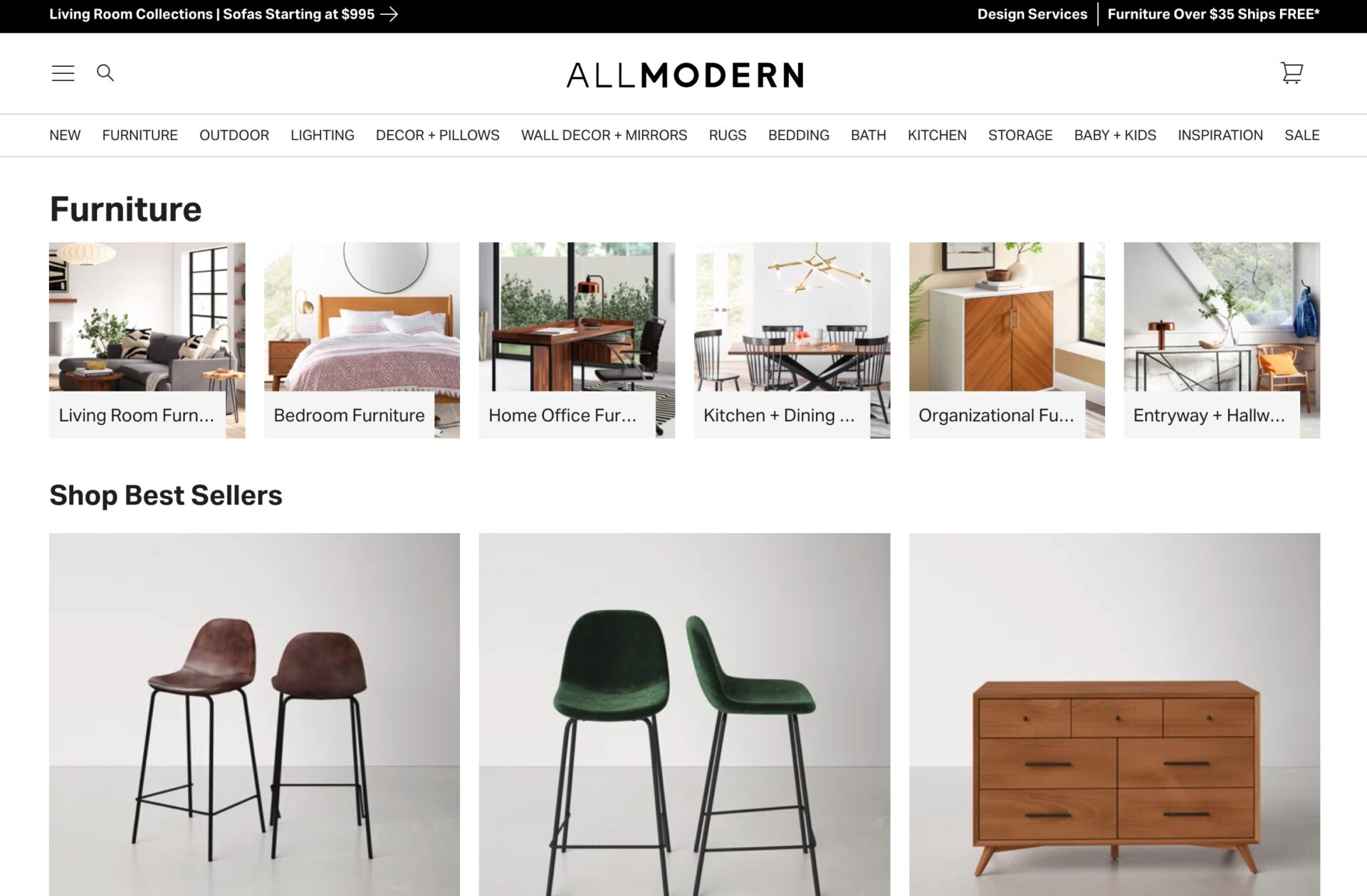 20 Stores like Wayfair for Furniture and Home Decor - YesMissy